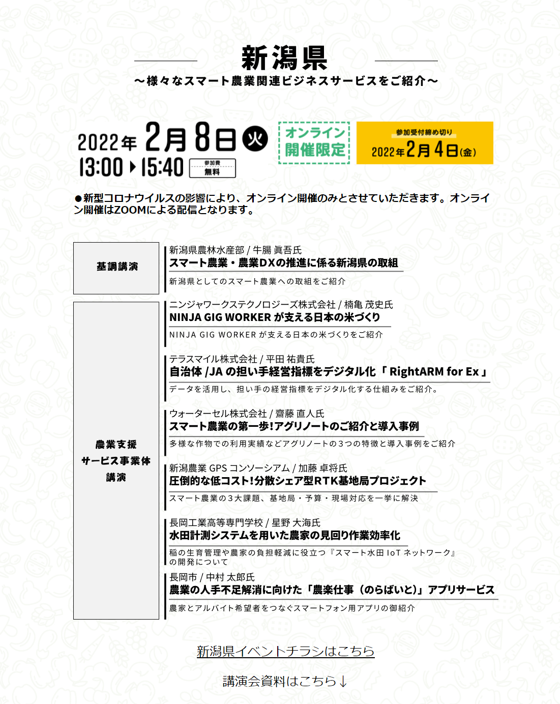新潟県農業関連イベントでTanbooを紹介 | 長岡高専電気電子システム工学科
